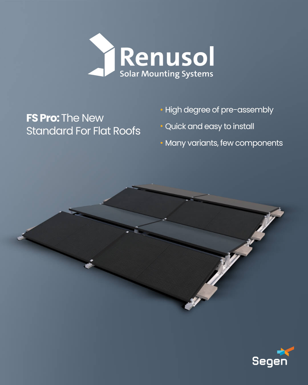 New Product: Renusol FS Pro | Flat Roof Mounting System