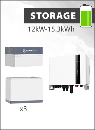 Solis S6 12kW 3PH Hybrid Inverter + Pylon 15.36kWh Force H3 Pack - Segen IE
